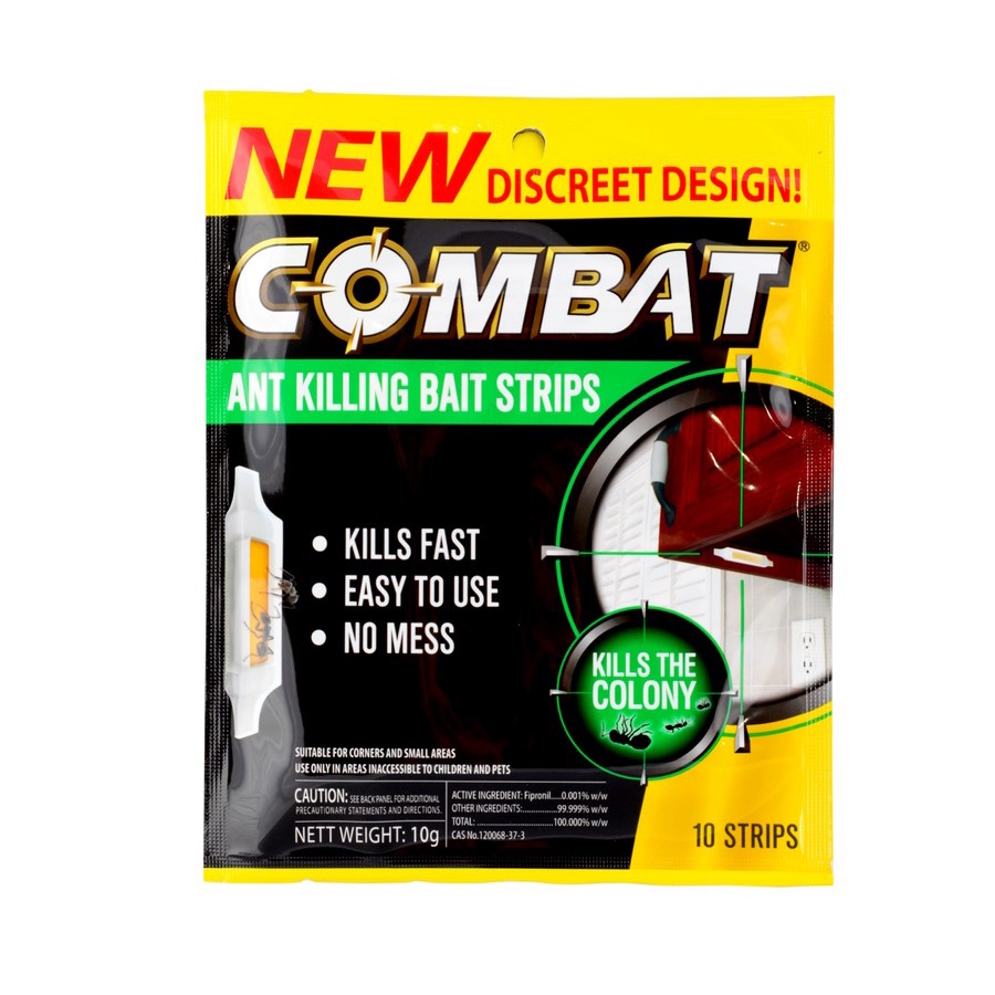 Combat Ant Killer Bait Strips - 1 Pack of 10 Strips | Shopee Singapore
