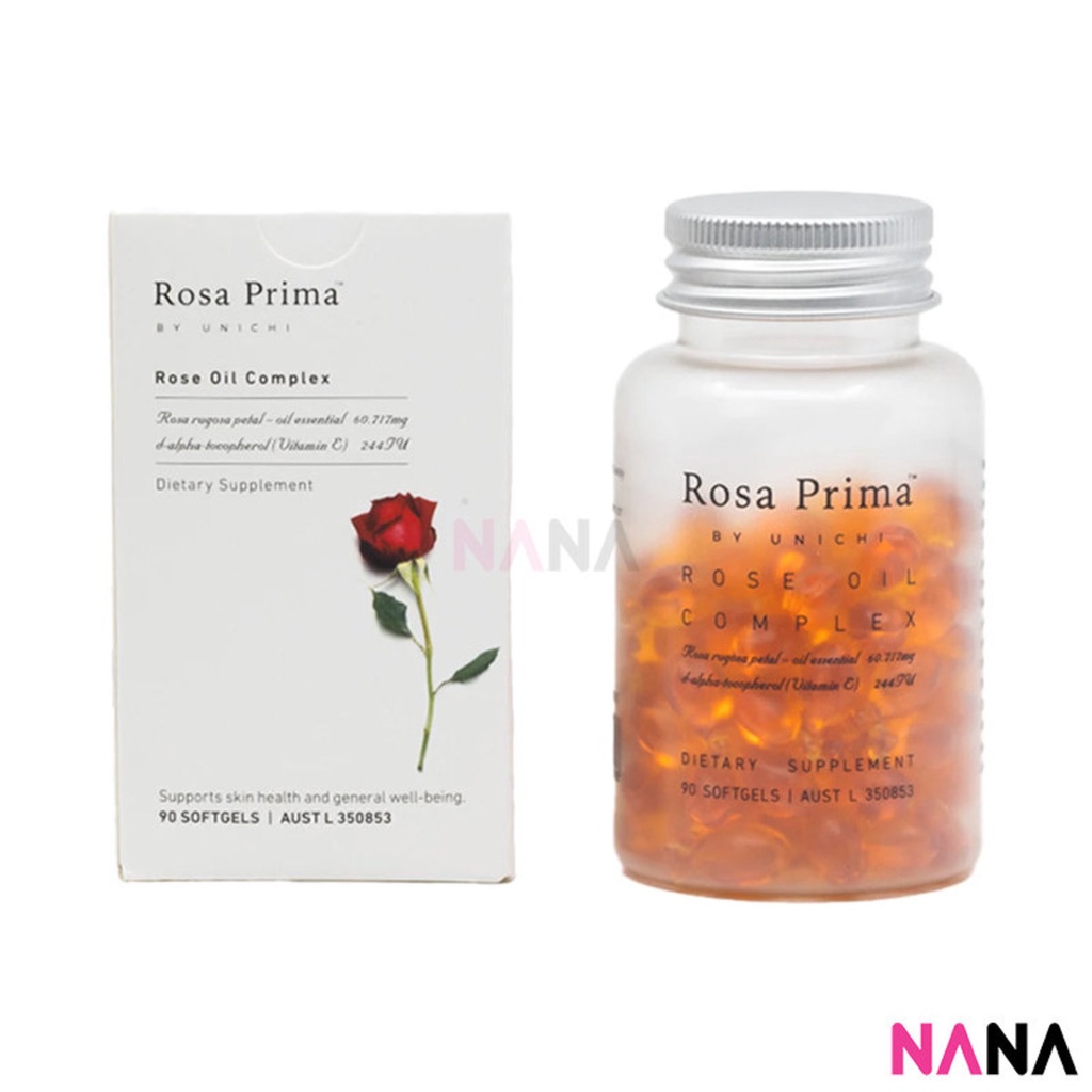 Unichi Rosa Prima Rose OIl Complex 90 Softgels (EXP:01 2024) | Shopee ...