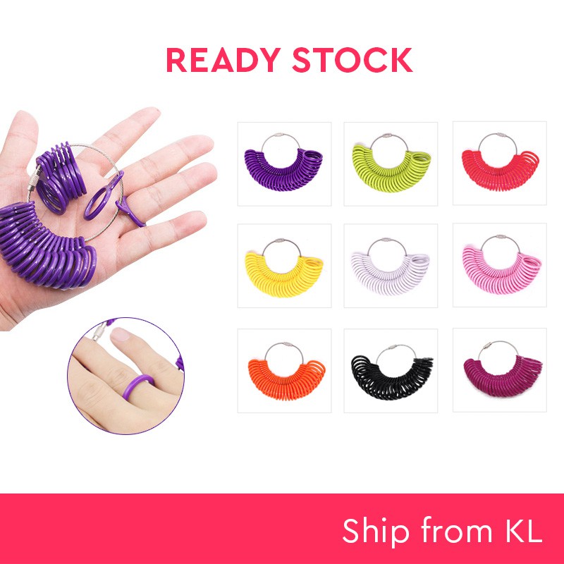 Ring Number Measurement Tool Ring Sizer | Finger Ring Sizer | Pengukur ...