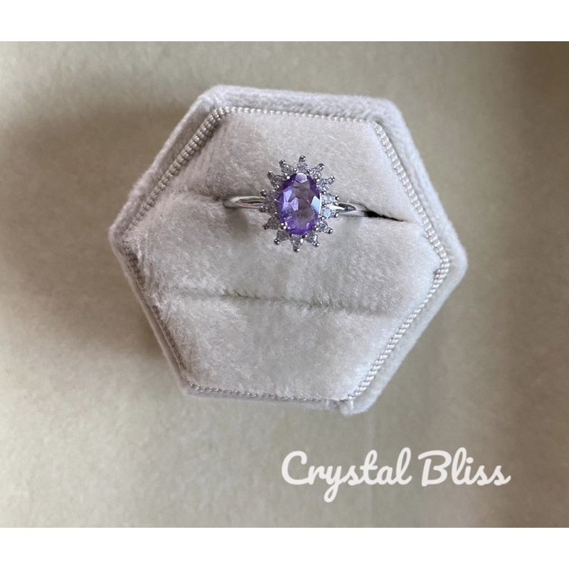 [CRYSTAL BLISS] Amethyst Ring (Calm & Peace) | Shopee Singapore