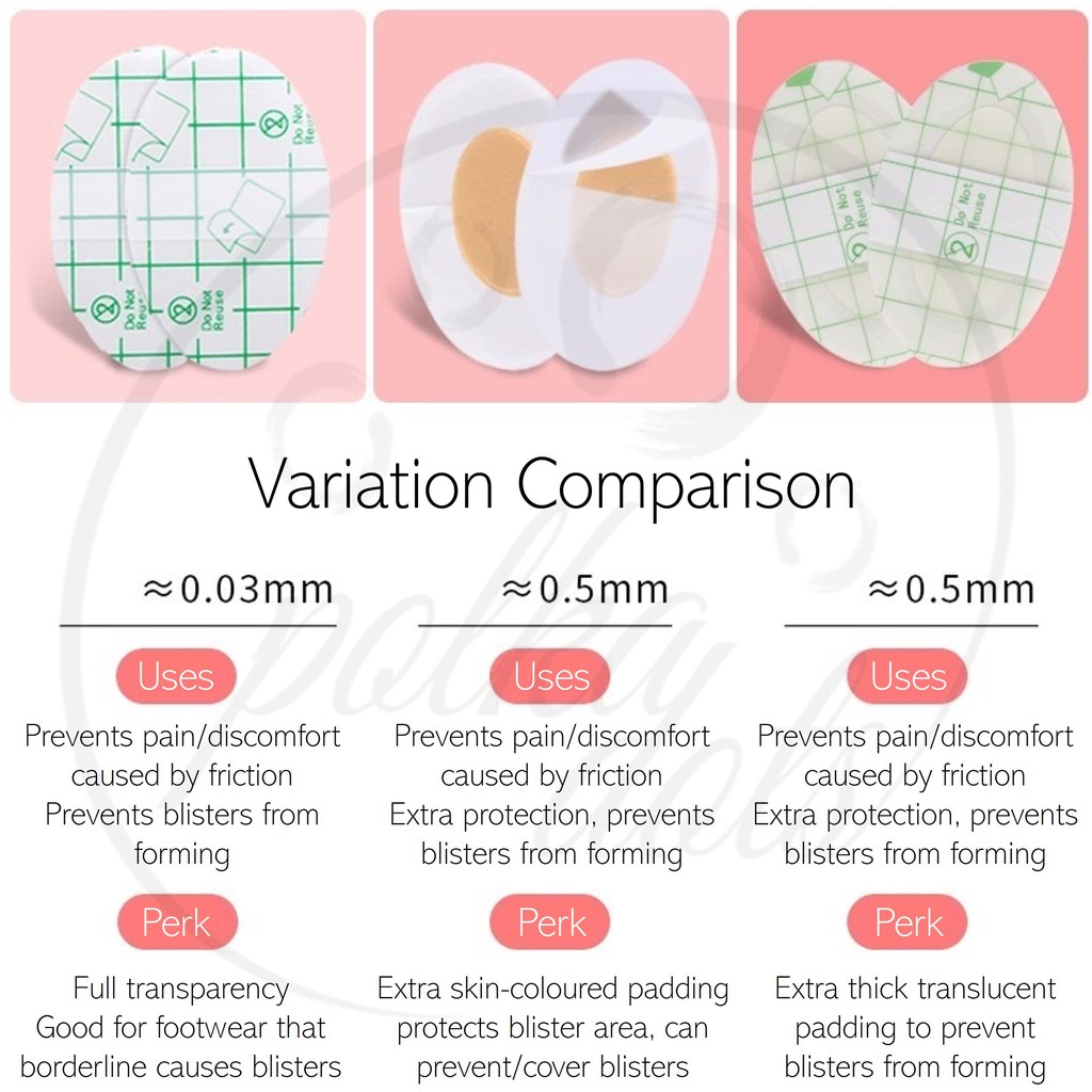 [SG] 20/40pcs Blister Plaster | Ankle Tape | Shoe Blister Tape | Heel ...