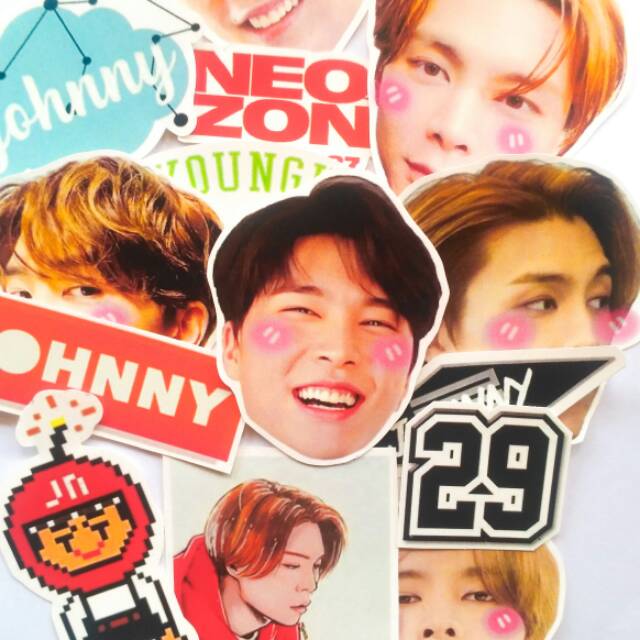Johnny NCT 127 Waterproof Sticker Pack includes 16 pcs Lightstick ...