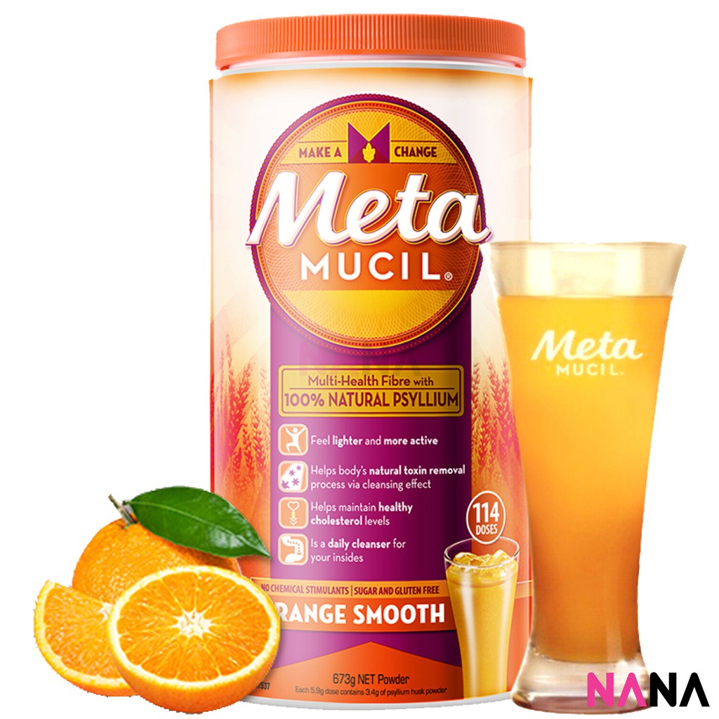 Metamucil Fibre Supplement Smooth Orange 114 Dose 673g (Helps Body's ...