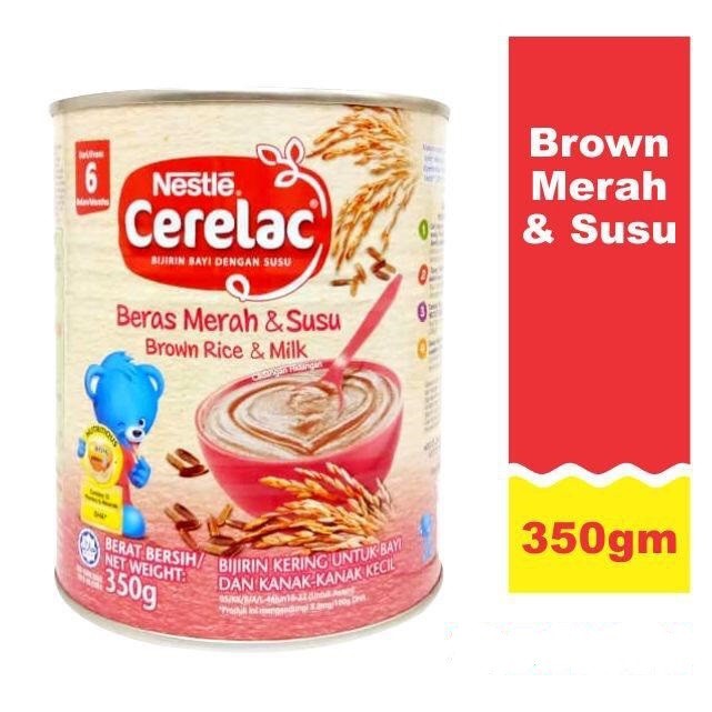 Nestle Cerelac Infant Cereals with Brown Rice & Milk (350g) | Shopee ...