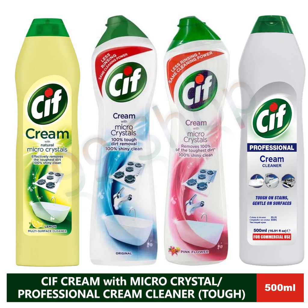 Cif Jif Cream Surface Cleanser Micro Crystal - Lemon/Original/Pink or ...