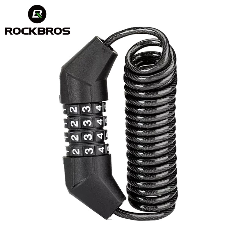 【SG Delivery】ROCKBROS Lock Mini Bike Anti-theft Bicycle Lock Cable ...