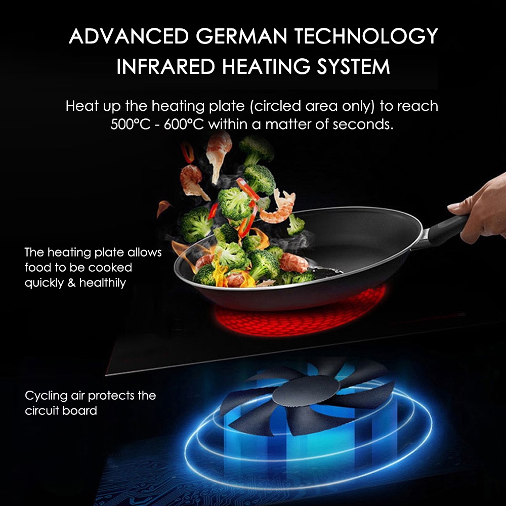 IONA Ceramic Induction Cooker Stove | Multifunctional Electric Infrared ...