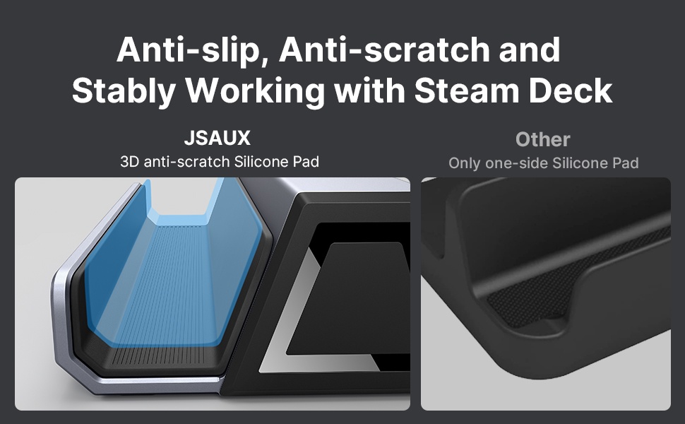 JSAUX Steam Deck Stand Frosted Aluminum Holder Game Console Nintendo ...