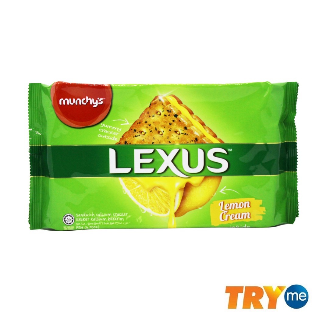 Lexus Biscuit Lemon Cream Sandwich - 190G | Shopee Singapore