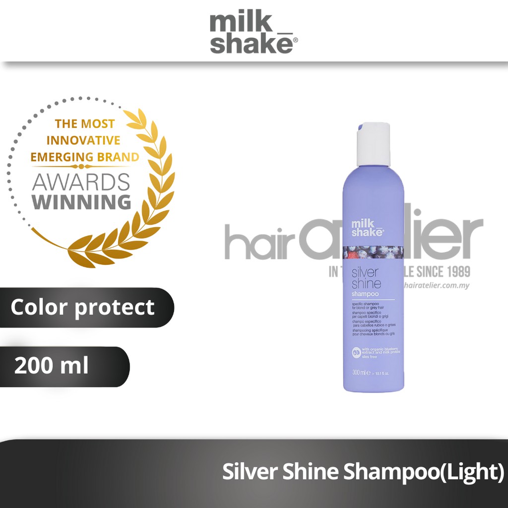 MILKSHAKE Silver Shine Shampoo Color Protect 300ml | Shopee Singapore