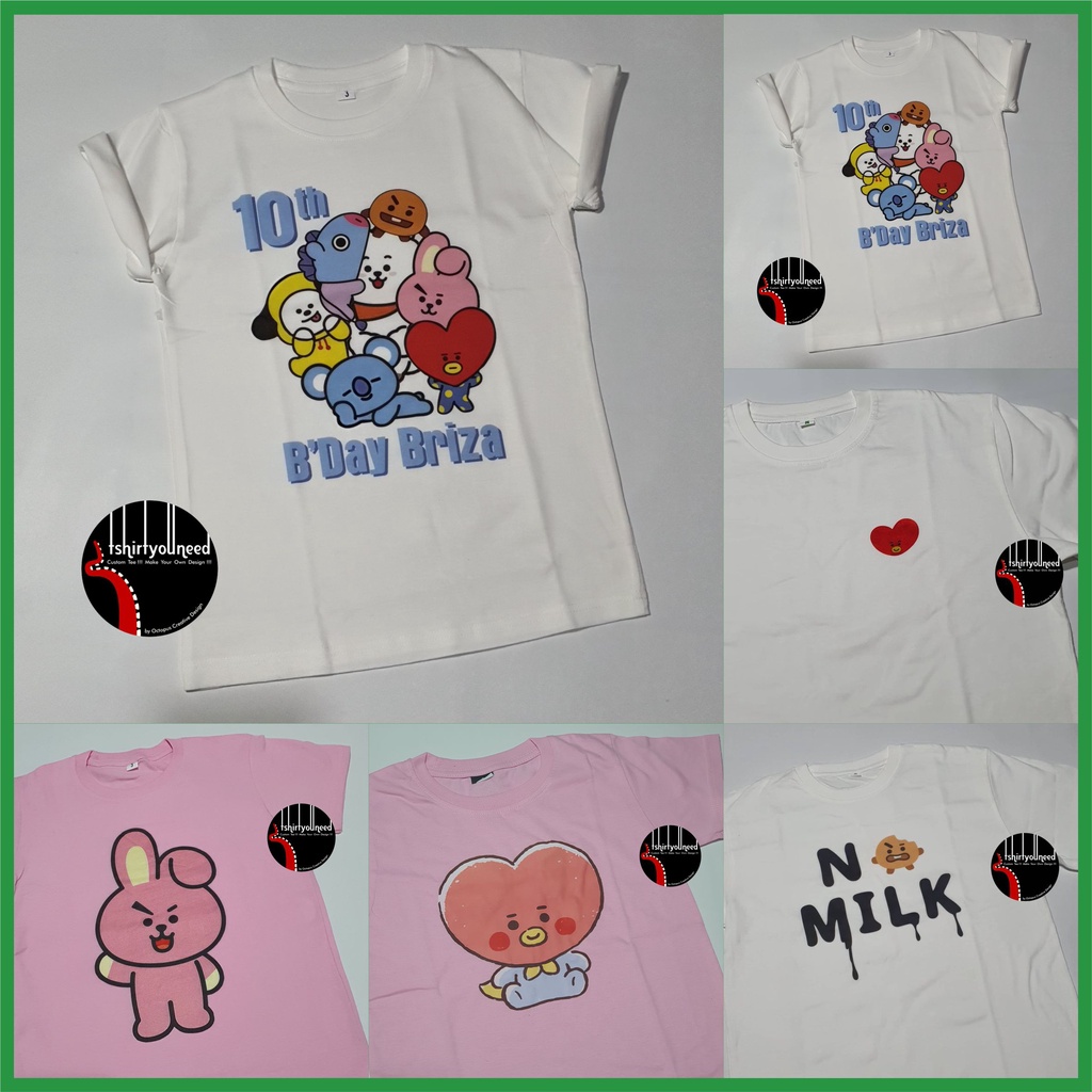 Tyn BTS BT21 Tata Shooky Suga Cooky Jungkook Koya Rap Monster Chimmy ...