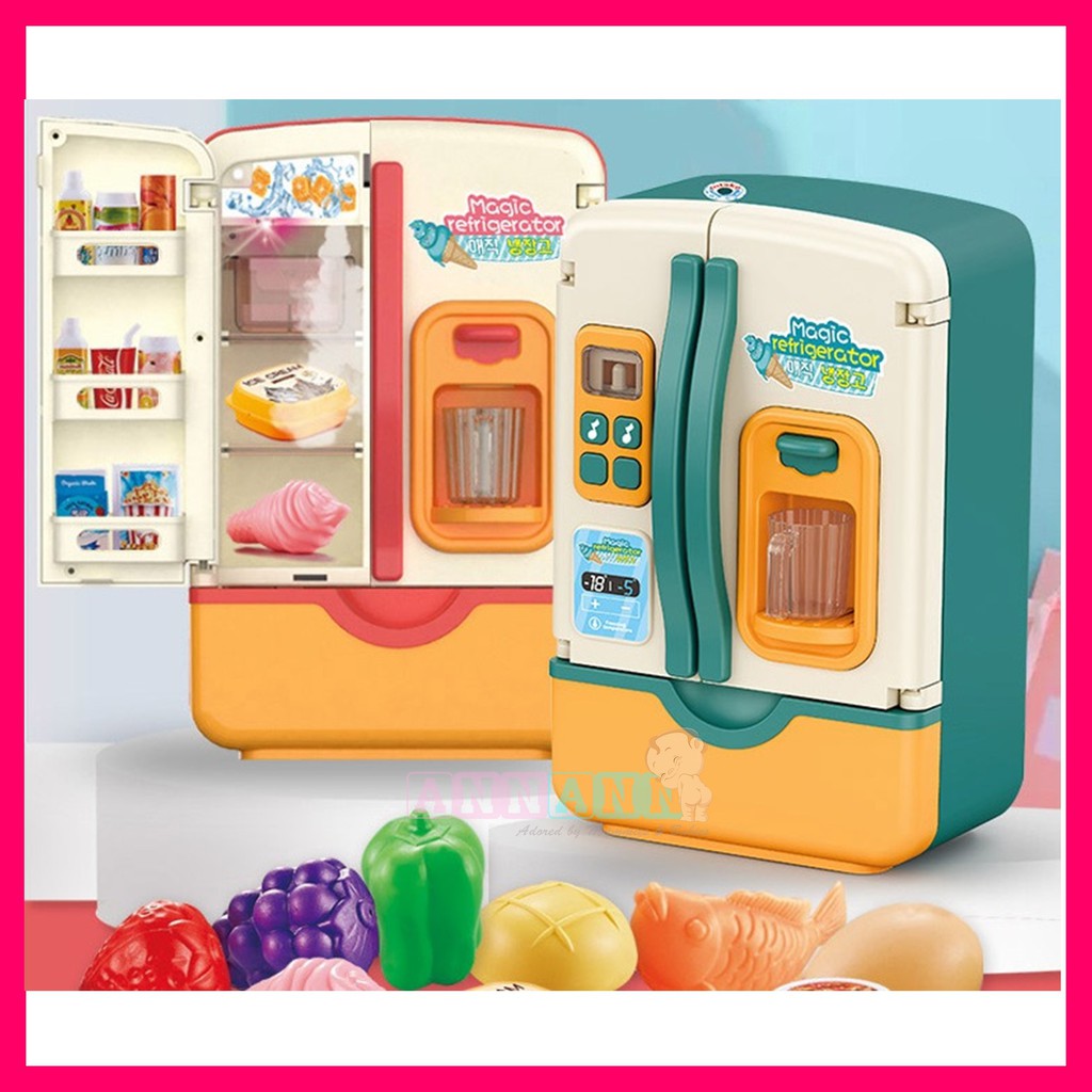 Magic Refrigerator Fridge Freezer Toy Set Pretend Play Kids Children ...