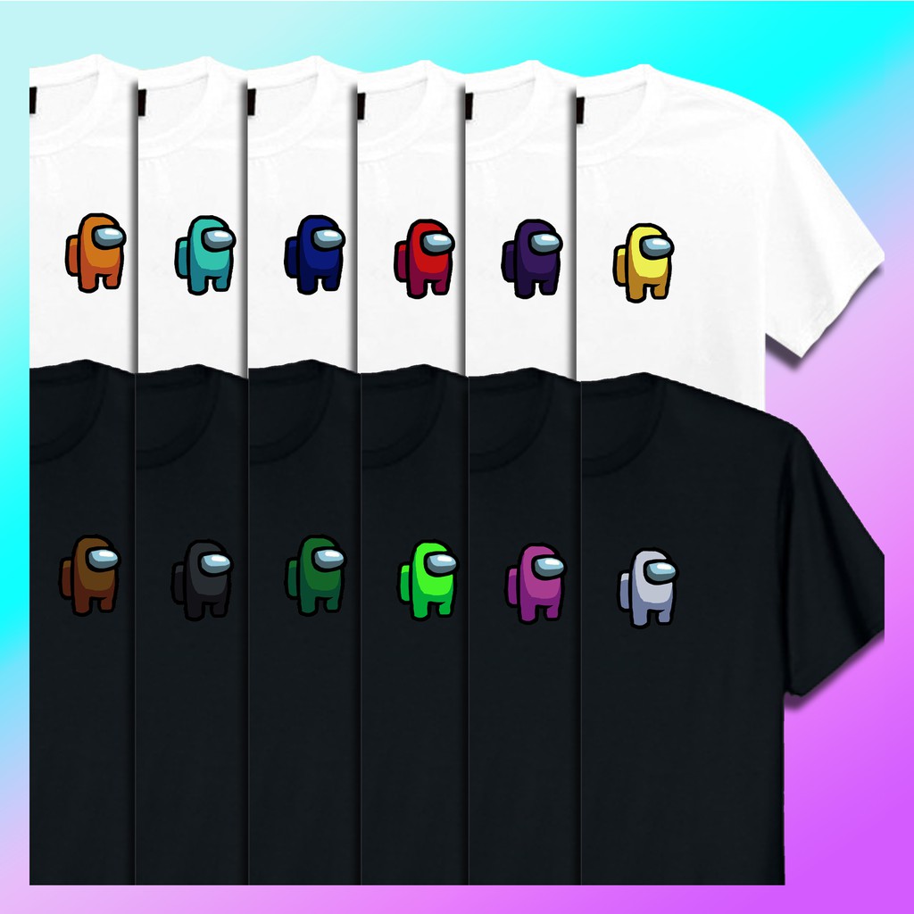 AMONG US CHARACTER SHIRTS UNISEX ALL COLORS (patch) | Shopee Singapore