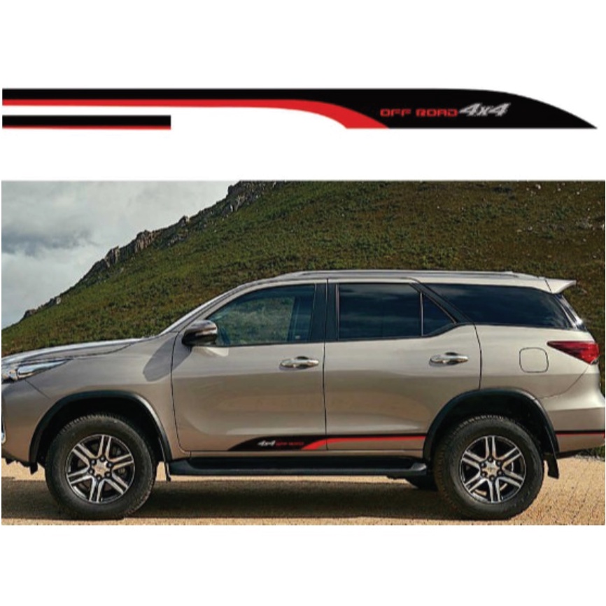 TOYOTA FORTUNER BODY STICKER ( 1 SET ) | Shopee Singapore