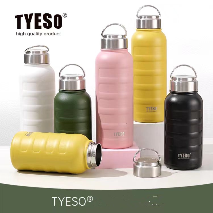 Original TYESO Tumbler Thermos Large Capacity Sports Water Bottle 304 ...