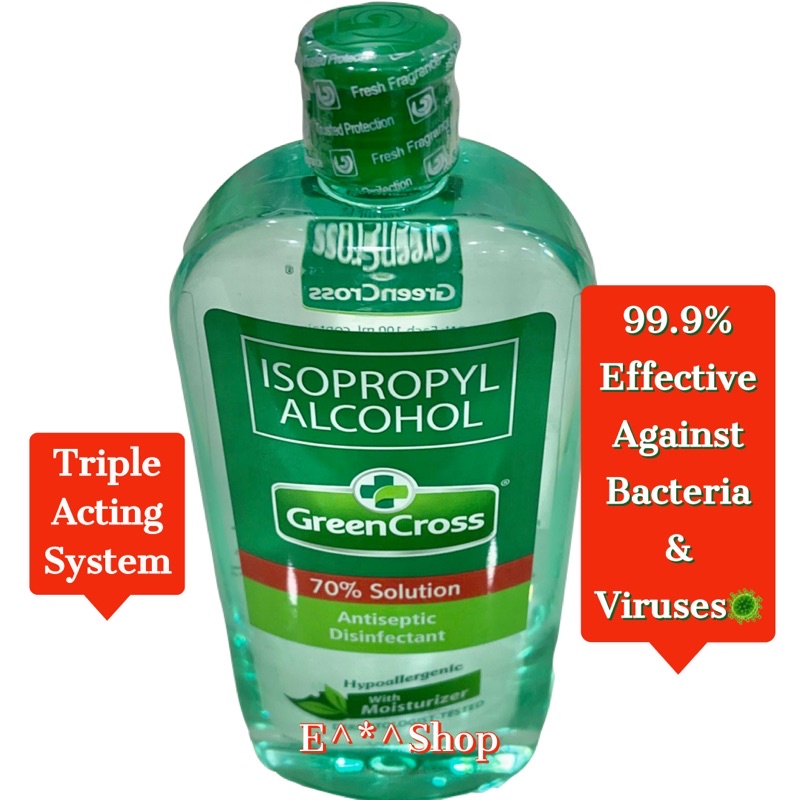 Green Cross Isopropyl Alcohol 70% Solution, 500ml | Shopee Singapore