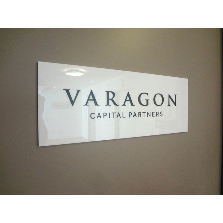 32in X 12in X 3mm Business Office Signage Acrylic Logo Company Name ...