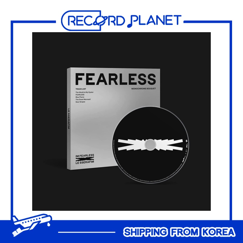 Le Sserafim Fearless Monochrome Bouquet The 1st Mini Debut Album Free T Shopee Singapore
