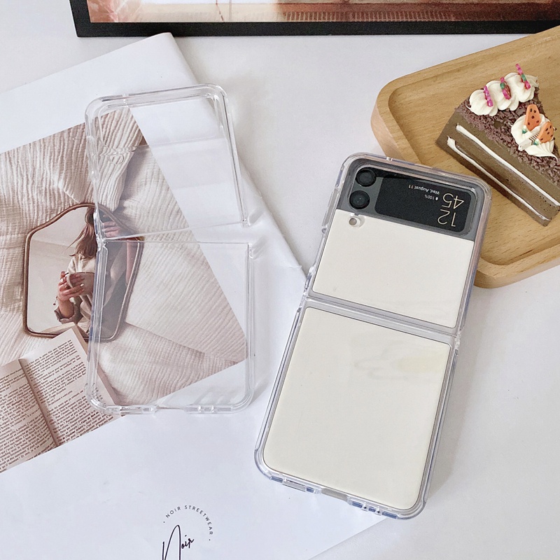 For Samsung Galaxy Z Flip 4 Case Ultra Slim Transparent Soft TPU Case ...