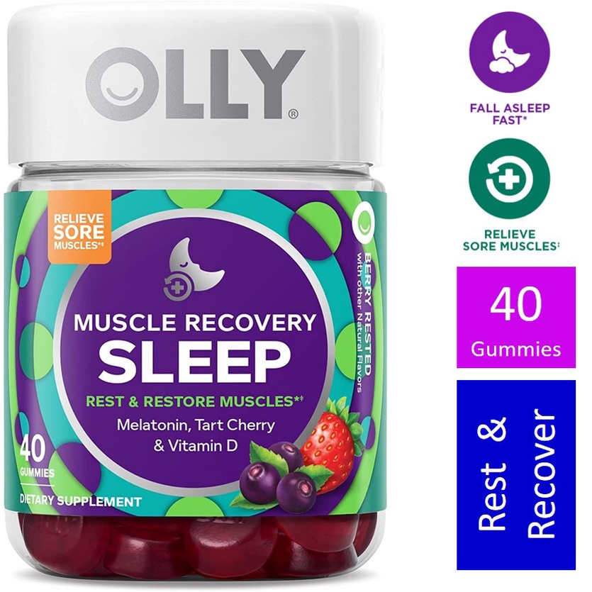 OLLY Muscle Recovery Sleep Gummies, 40 Gummies Sleep and Sore Muscle ... OLLY Muscle Recovery Sleep Gummies, 40 Gummies Sleep and Sore Muscle ...