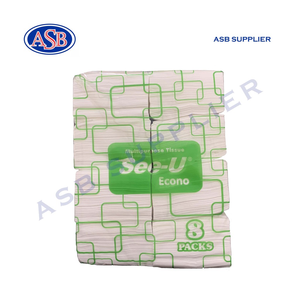 Multipurpose Tissue / Pop Up Brand See U 8 in 1 (180 Sheets) | Shopee ...