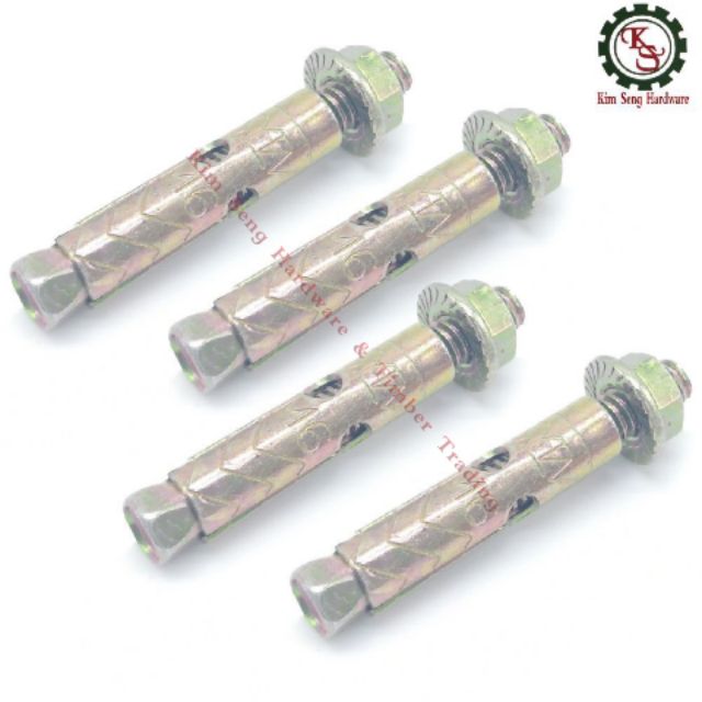 1/4” x 2” Sleeve PJ Anchor Expansion Bolt Iron Wall Plug | Shopee Singapore