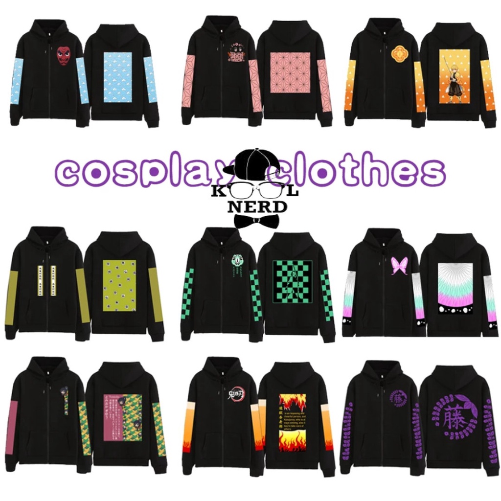 JAPANESE ANIME ZIPPER JACKET DEMON SLAYER : KIMETSU NO YAIBA ANIME ...