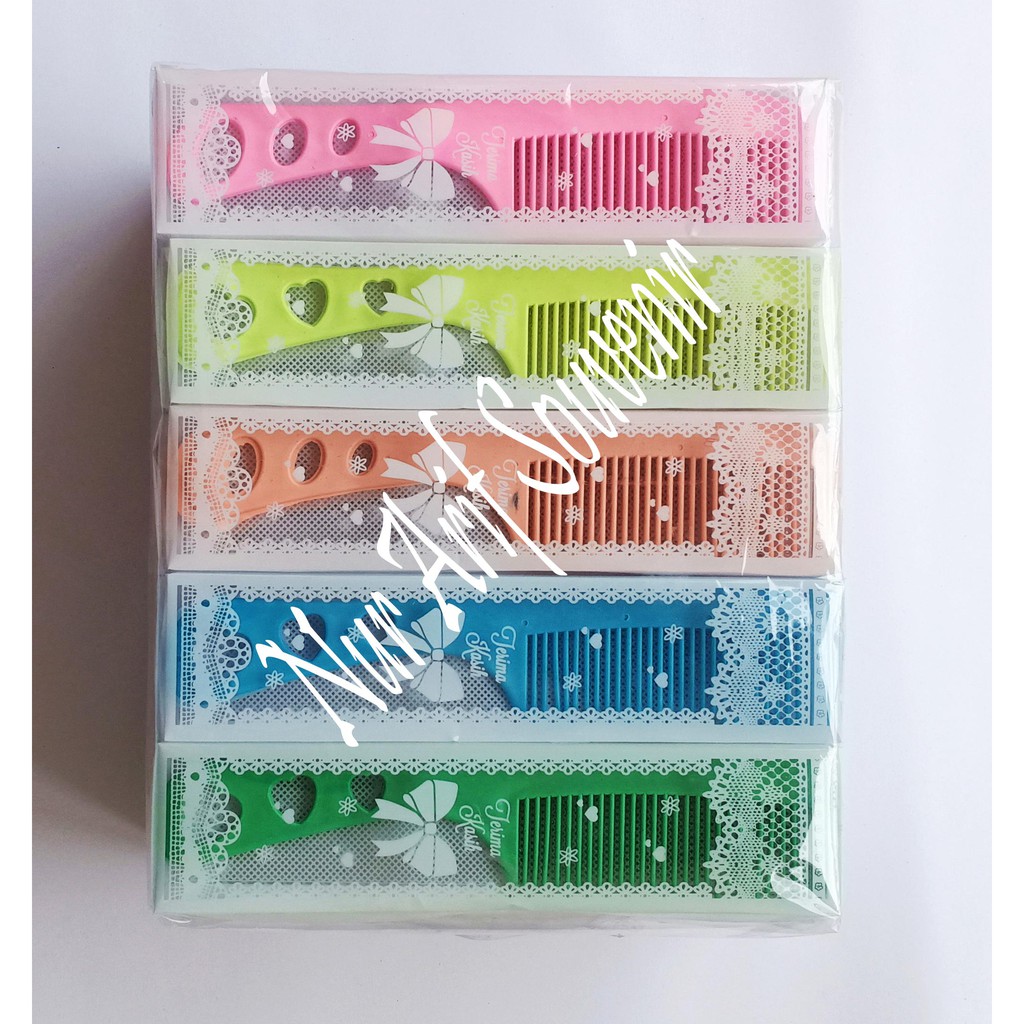 Wedding Souvenir with 3 Hole Combs in Mica Motif (content 50 pcs ...