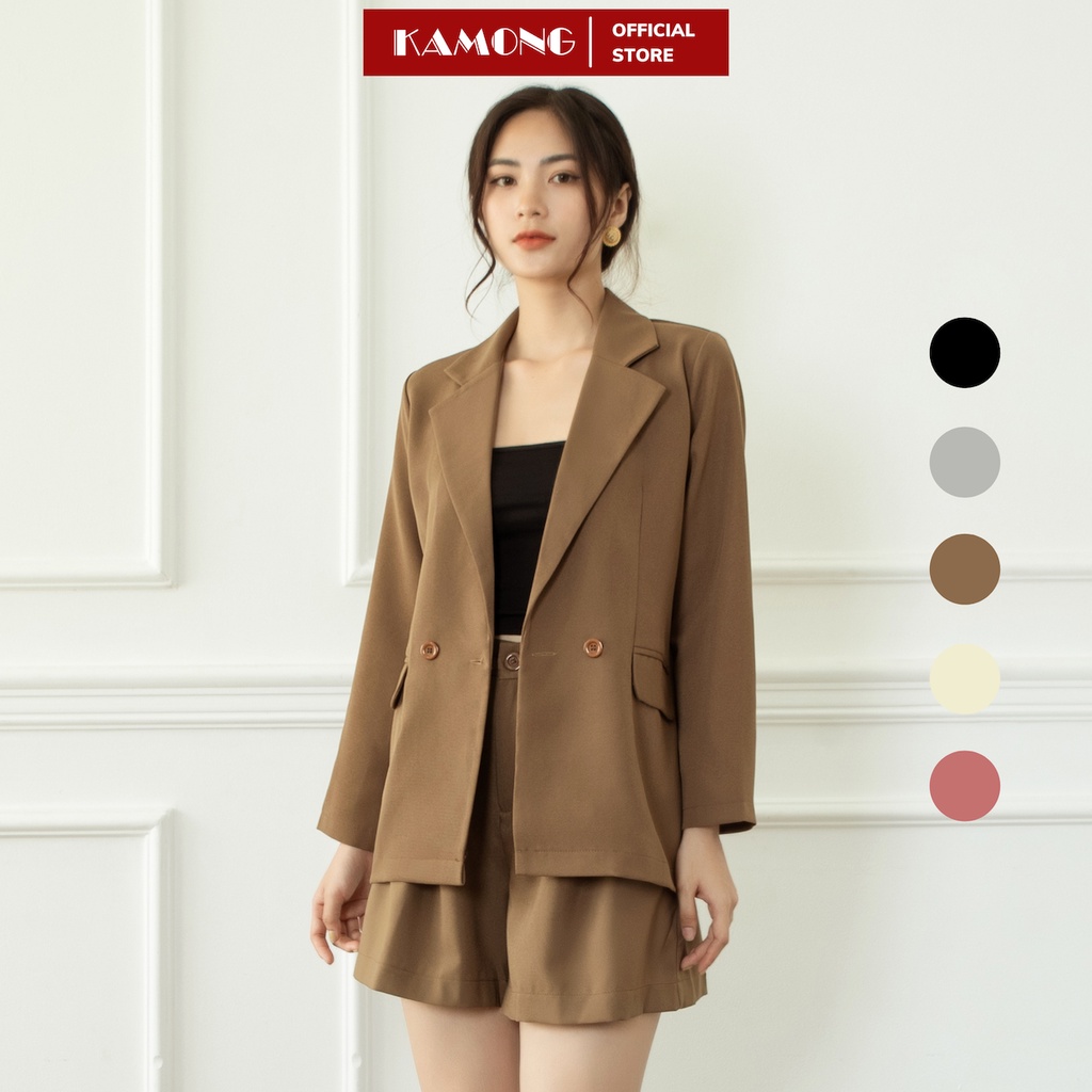 KAMONG women's office style long-sleeved blazer. | Shopee Singapore