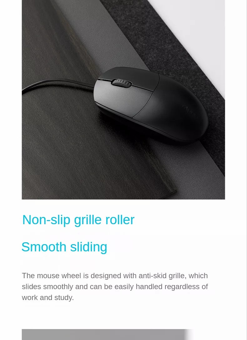 Rapoo N100C Type-C Wired Mouse | Shopee Singapore