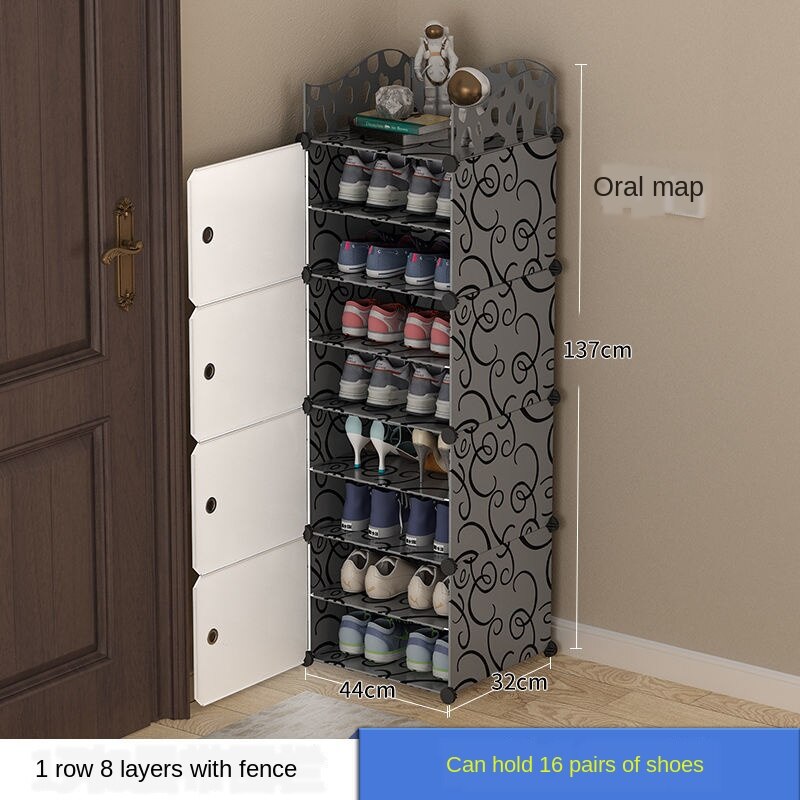 Plastic shoe cabinet shoes rack outdoor Simple household multi-Layer ...