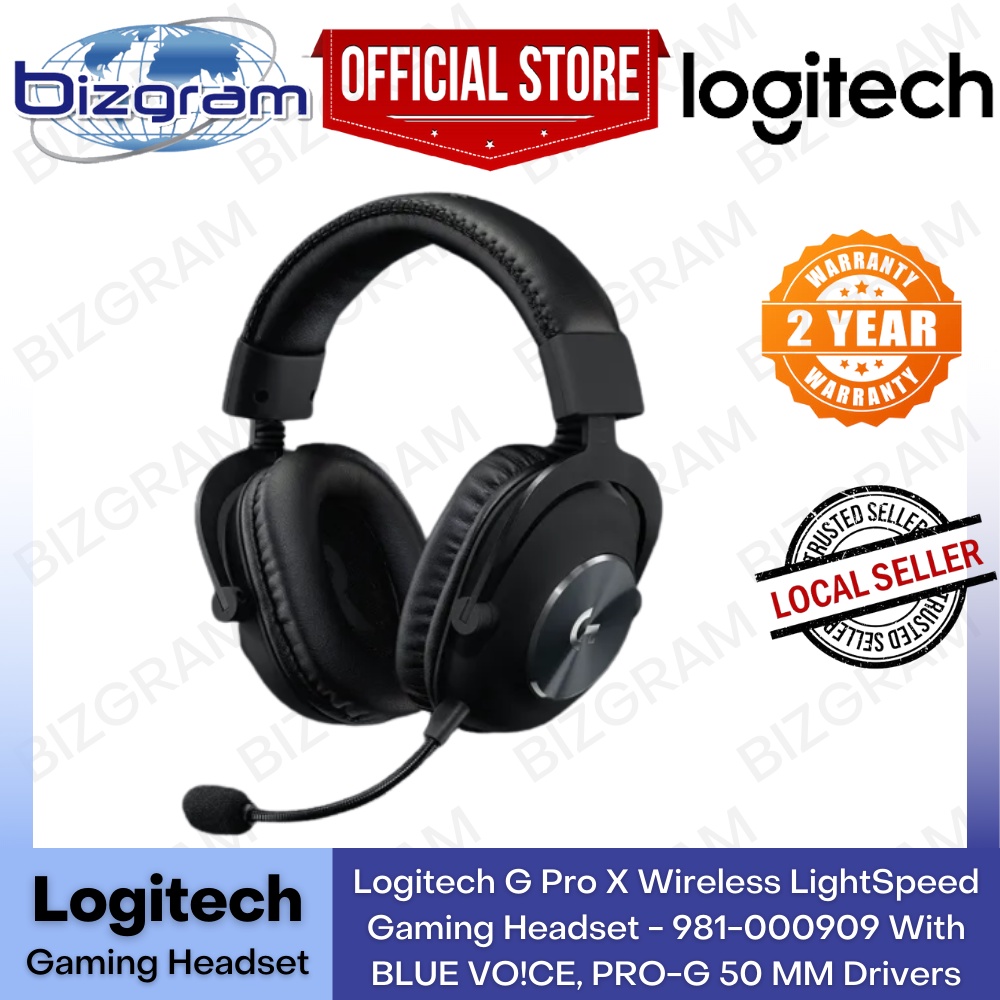 Logitech G Pro X Wireless LightSpeed Gaming Headset - 981-000909 With ...