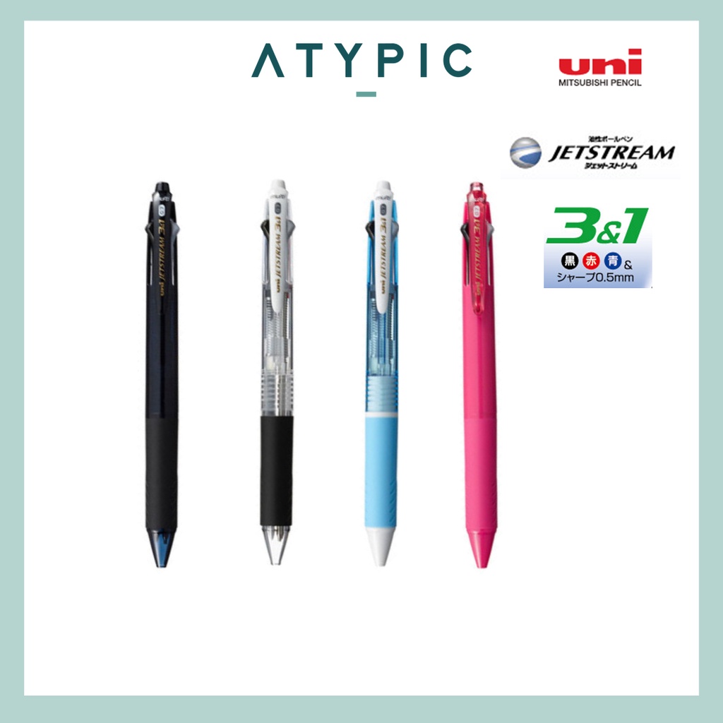 Uni Jetstream 3&1 Multi slim ballpoint pen 0.7mm 3 colors & 0 ...