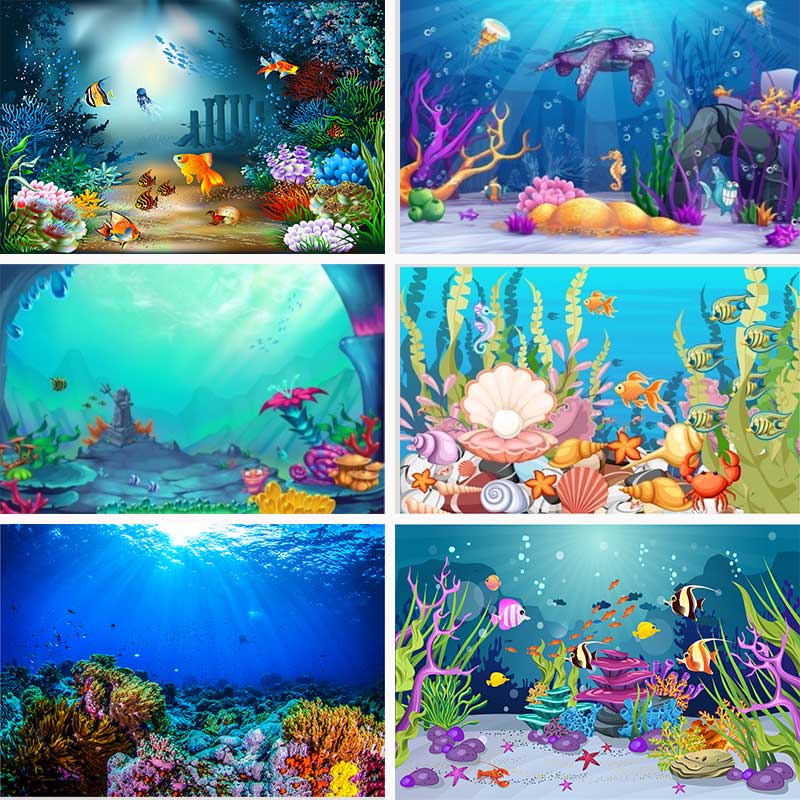 8 options Under the Sea Backdrops For Girls Boys Birthday Party ...