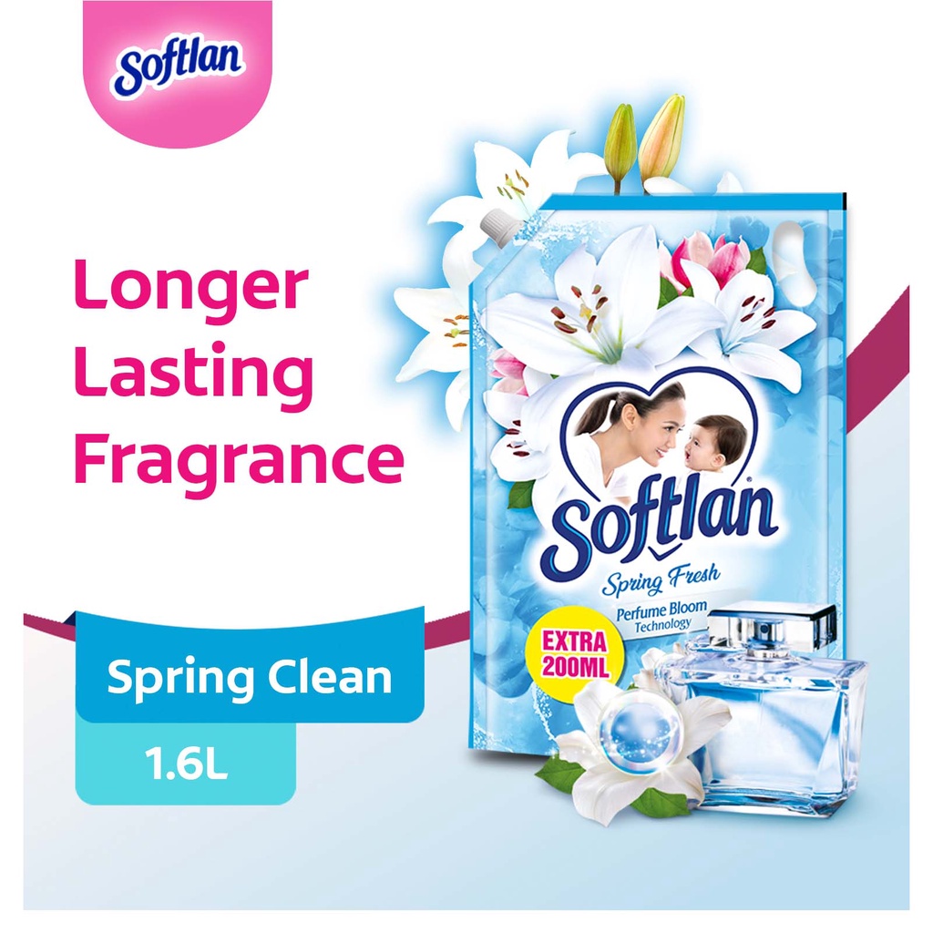 Softlan Softlan Anti-Wrinkle Fabric Conditioner Refill Spring Fresh (1 ...