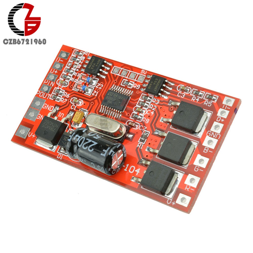 Preorder DC 12V 24V 3CH Decoder Board 12A 144W 3channel DMX512 Decoder ...