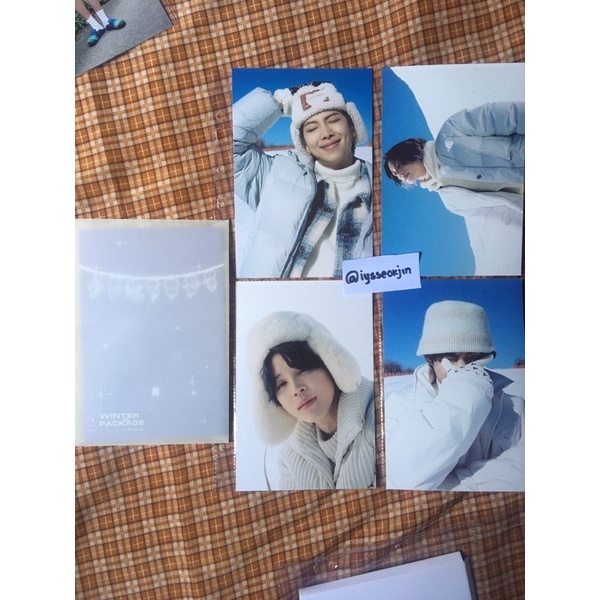 4x6 Photo Set Winter Package BTS 2021 Official (Taehyung, Jungkook ...