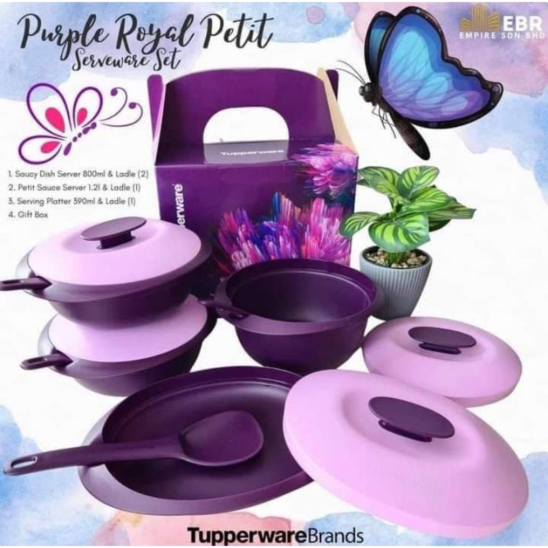 STOK/LIMITED EDITION ️ Tupperware Round Server with Serving Spoon 1.6L ...