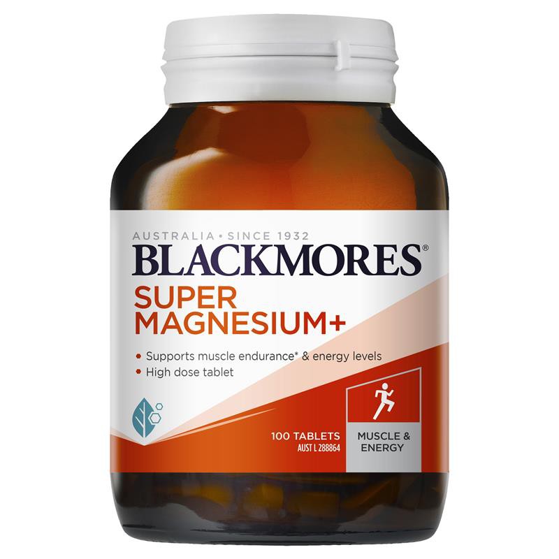 Blackmores Super Magnesium Plus 100 Tablets Apr 2027 - Reduces Muscle ...