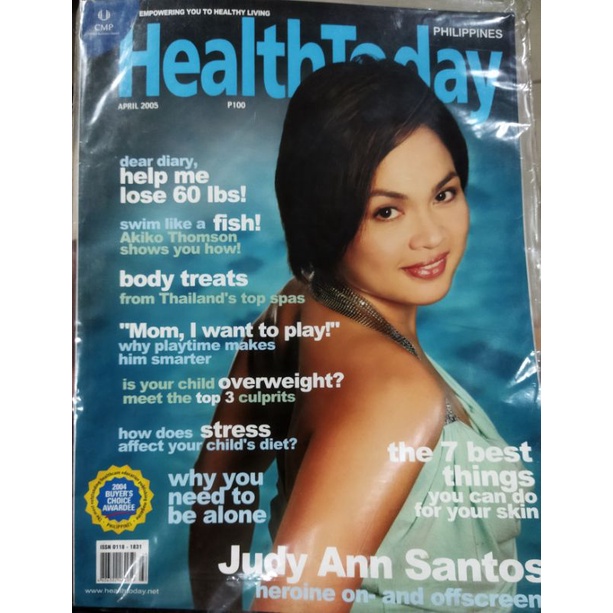 Kalibruhan: COLLECTIBLE: Health Today Magazine: JUDY ANN SANTOS (APRIL ...