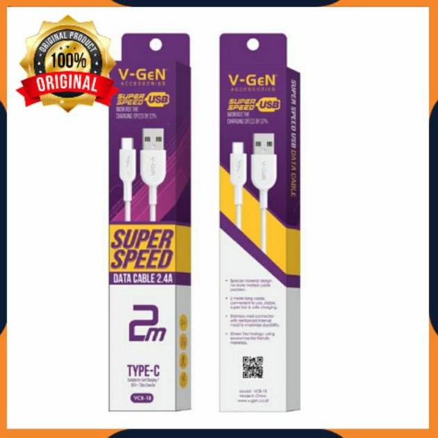 2 Meter VGEN Charger / 2 Meter Micro USB V-GEN Cable / 2 Meter V-GEN ...