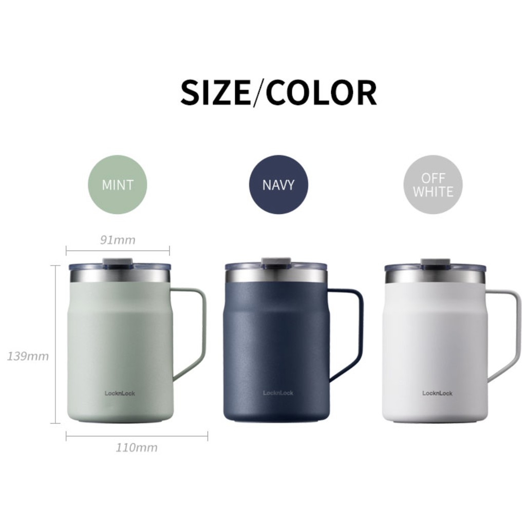 LocknLock Metro Mug Tumbler 2 sizes 3colors /355ml 475ml, Lock and Lock ...