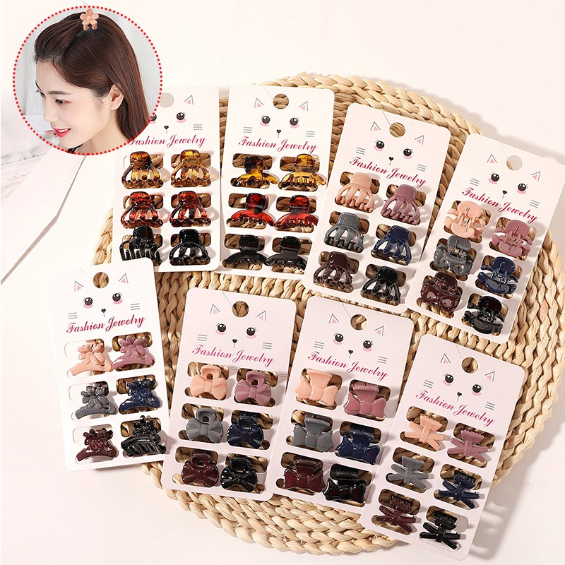 BINJIA Hair Clip Mini Hair Accessories Small Clip 6Pcs/Set Mini Hair ...