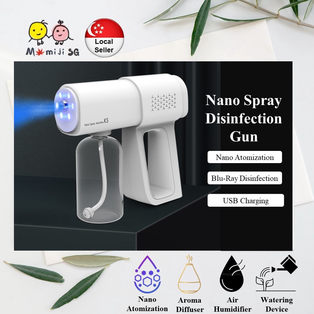 Disinfection Nano Spray Gun Atomizer Sanitizer Spray Machine with Blu-Ray Sterilization UV ...