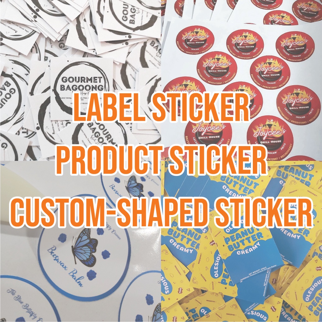 Label Sticker | Sticker w/ Print | Product Sticker | Customized Label ...
