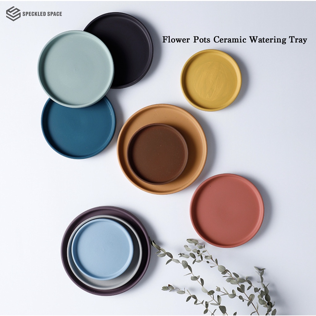 [SMALL SIZE ONLY] Ceramic Made Plant Pot Base / Saucer / Water Plate ...