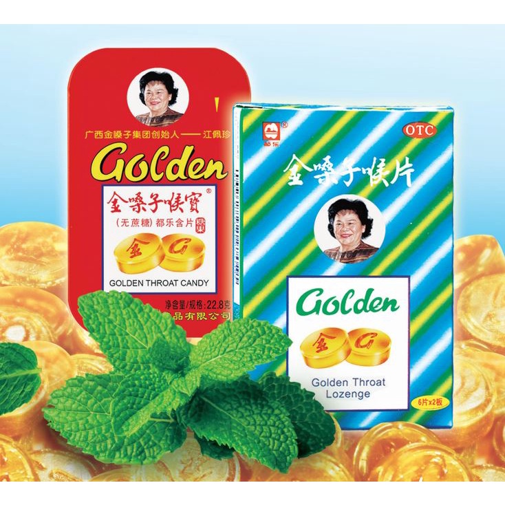 Golden Throat Lozenges 6Pcs x 2 Packs for Sore Throat | Cough ...
