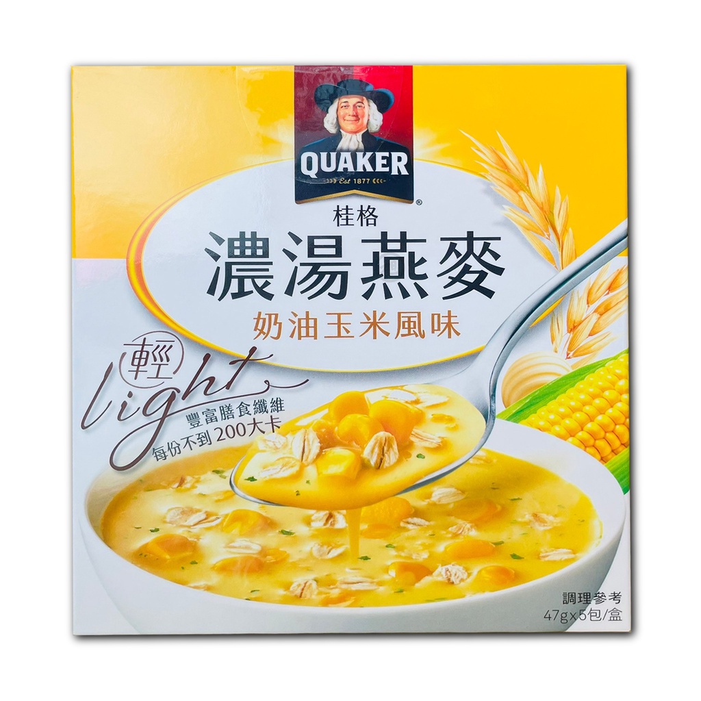 Quaker-Thick Soup Oats Creamy Corn/Fresh Vegetables Mushrooms/Onion ...