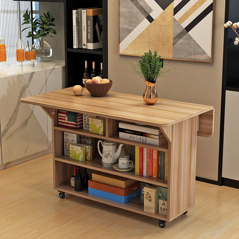 Dining Kitchen Island with Removable Table Side Cabinet Sink Open-plan ...