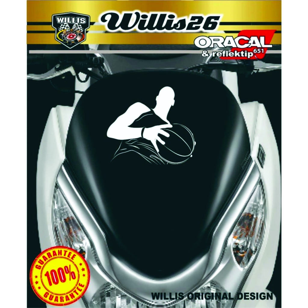 Nmax PCX LEXI AEROX Michael Jordan Motorcycle Visor Sticker Basketball ...